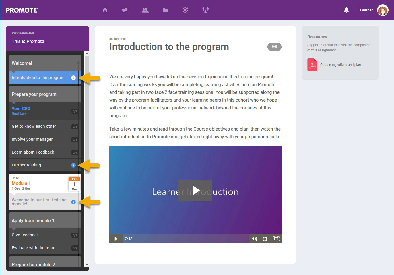Inspire with info pages – Promote International