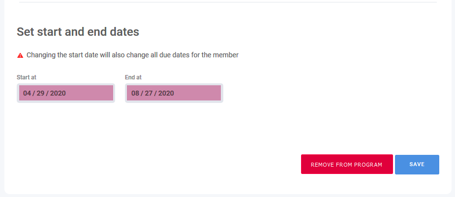 Setting Individual Start date – Promote International